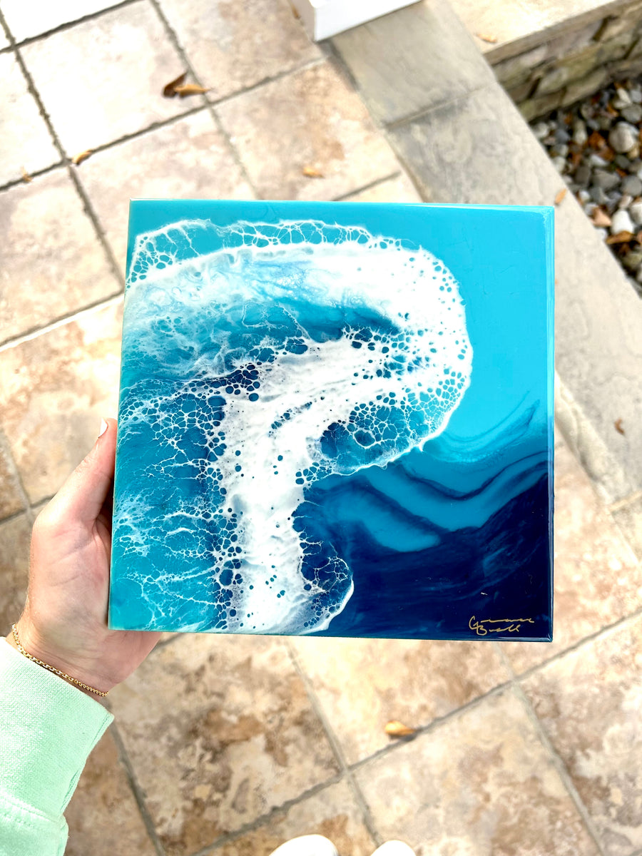 Mini barrel canvas 8x8 – Grace Bell Art